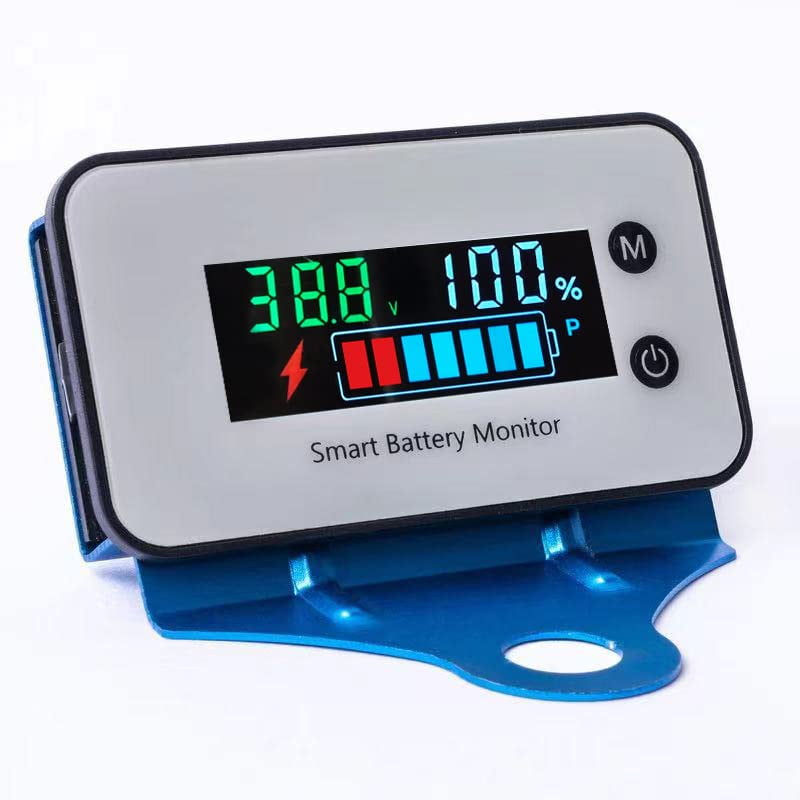 Waterproof Battery Monitor with Bracket 7-100V,Car Motorcycle Golf cart ...