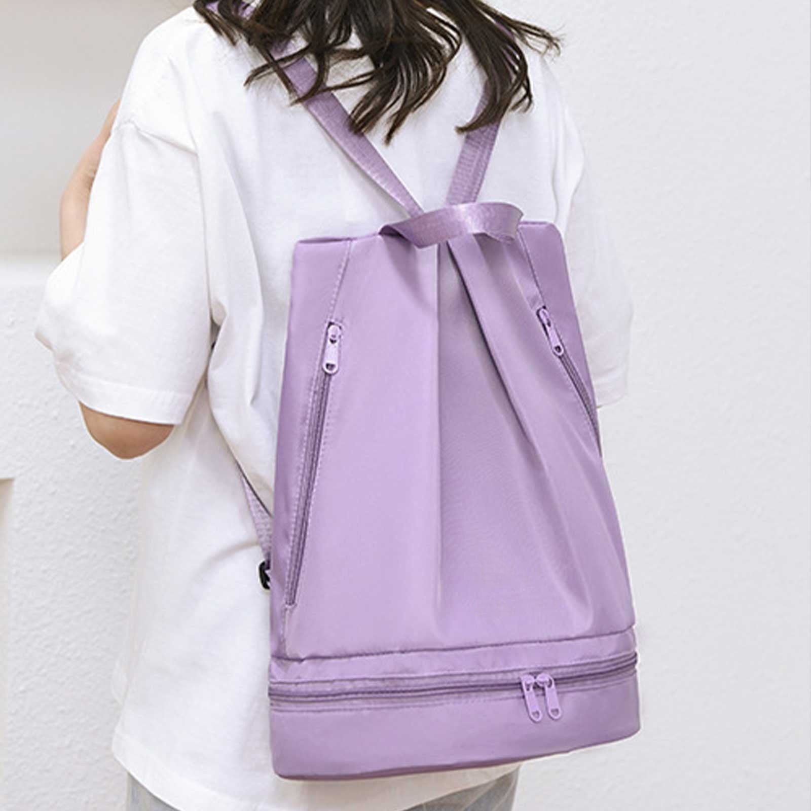 Waterproof Beach Backpack with Shoe Compartment - 42x25x20cm Nylon Gym ...