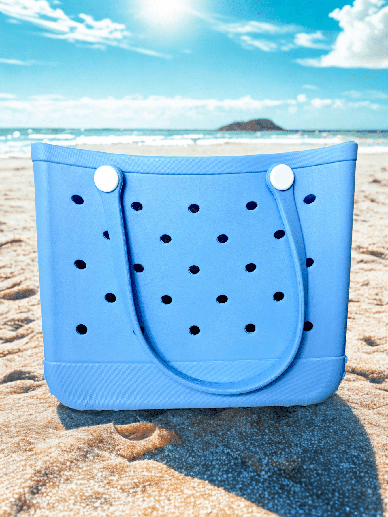 Waterproof Beach Bag Rubber Tote,Washable and Durable Open Hand Bag for ...