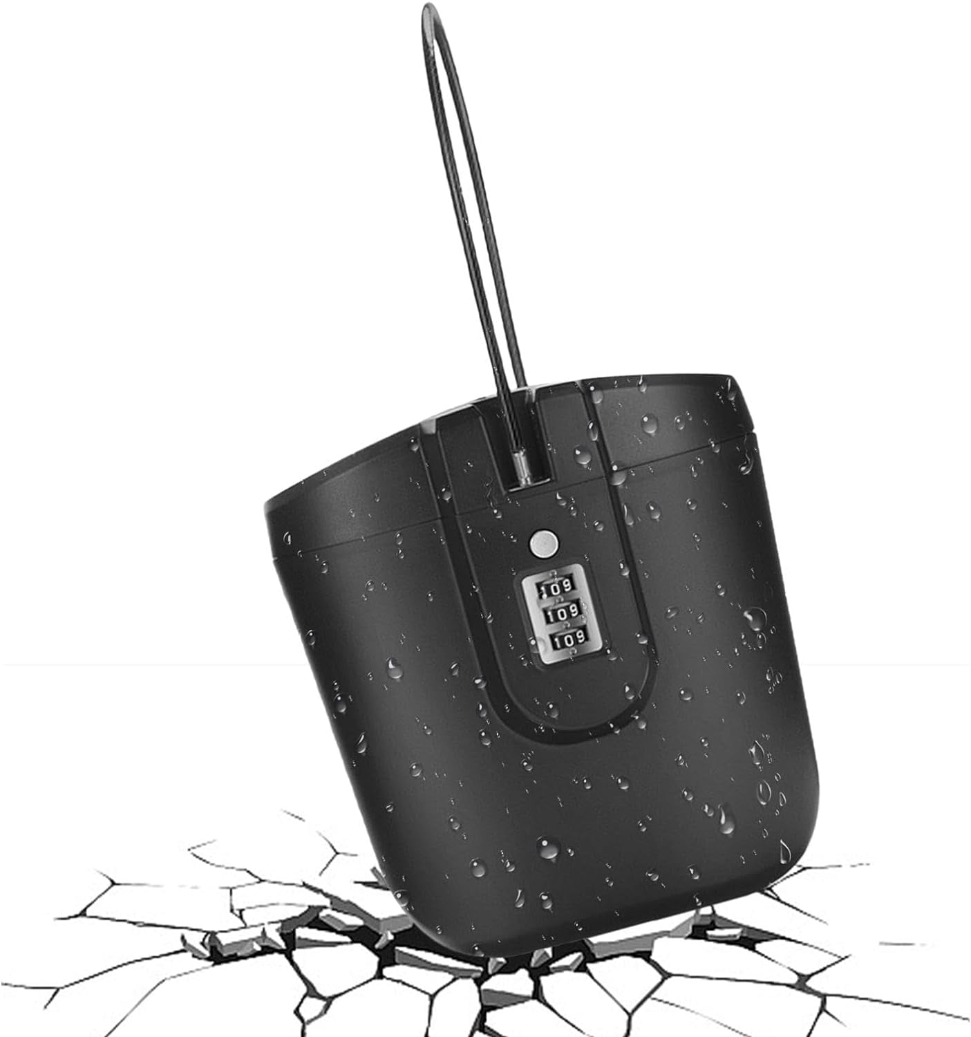 Waterproof Beach Lock Box, Portable Security Case with Combination Code ...