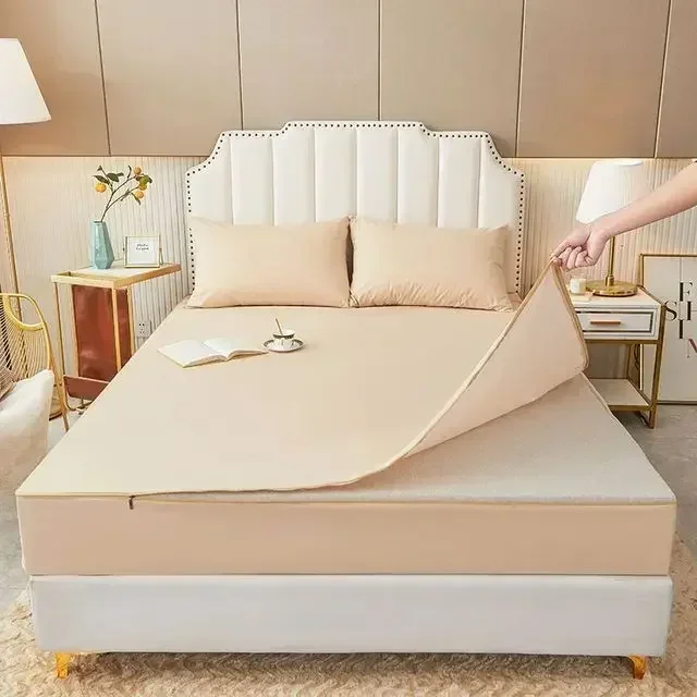 Waterproof Bed Bug Proof Mattress Cover with Zipper Six Sides All ...