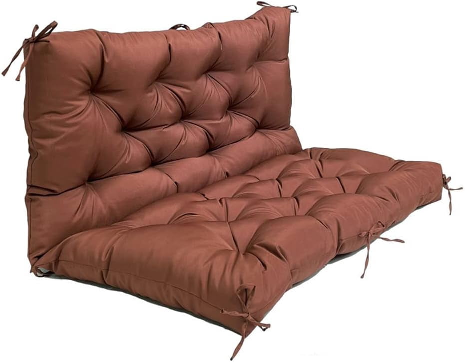 Waterproof Bench Cushion with Backrest, 2 or 3 Seat Swing Replacement ...