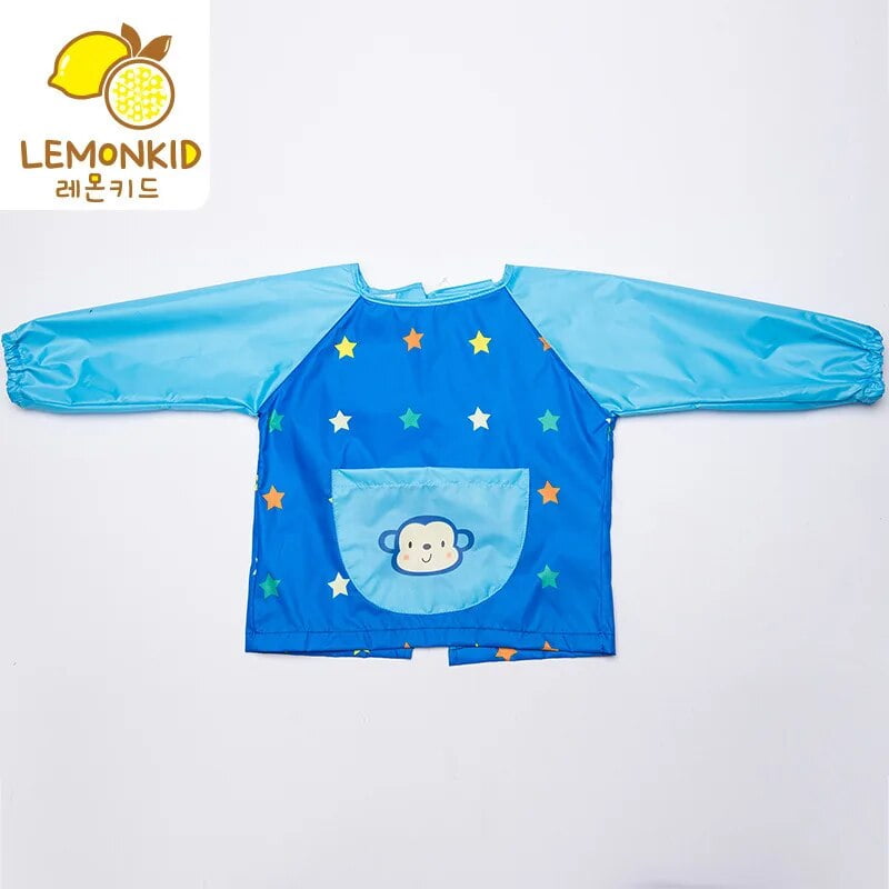 Waterproof Bib Baby Infants 100% Polyester Bibs Long Sleeve Feeding ...