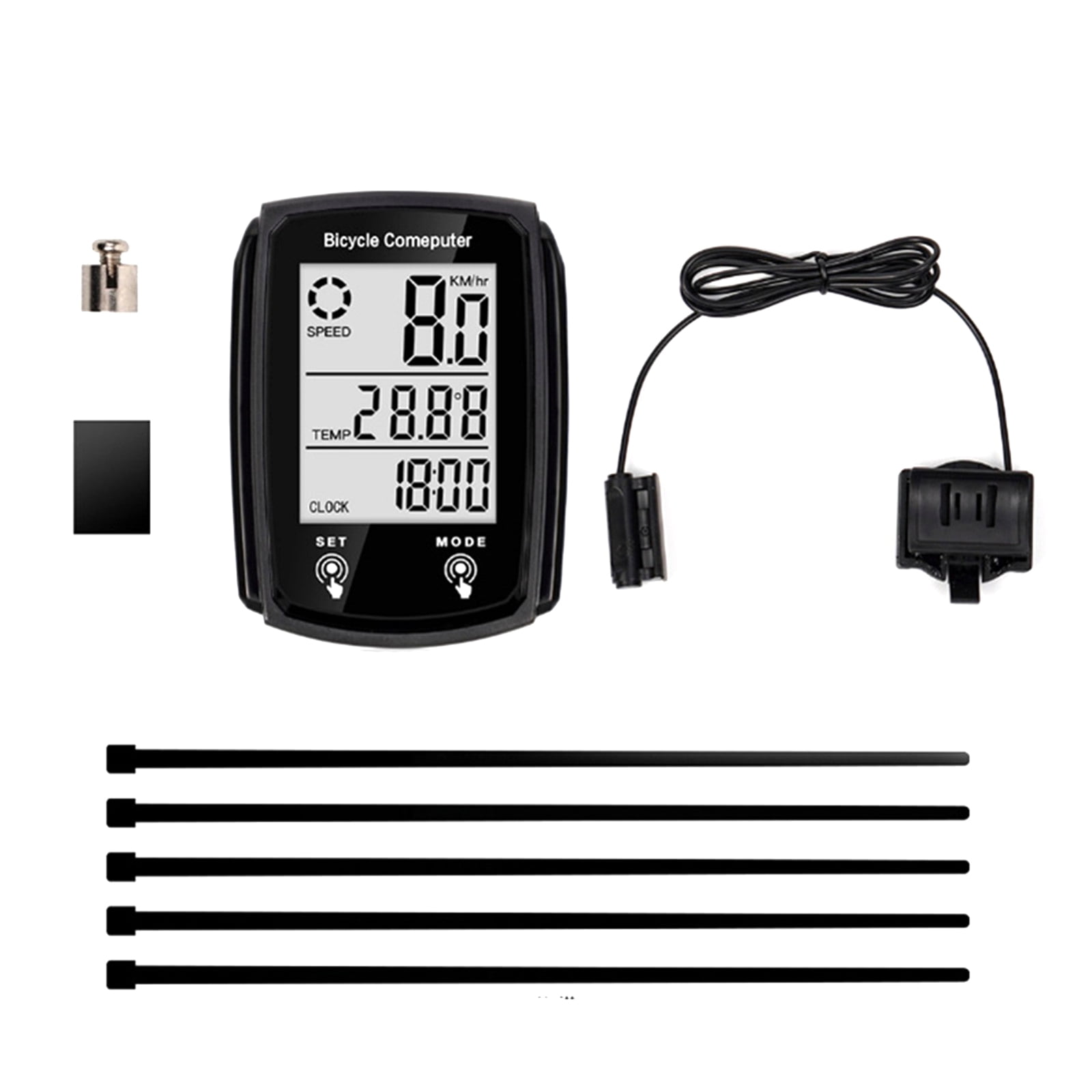 Waterproof Bicycle Odometer 19 Functions, Energy-Saving Mode, Soft ...