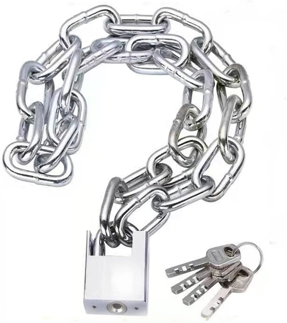 Waterproof Bike Chain Lock,Case-Hardened Safety Chain,Heavy Duty Rust ...