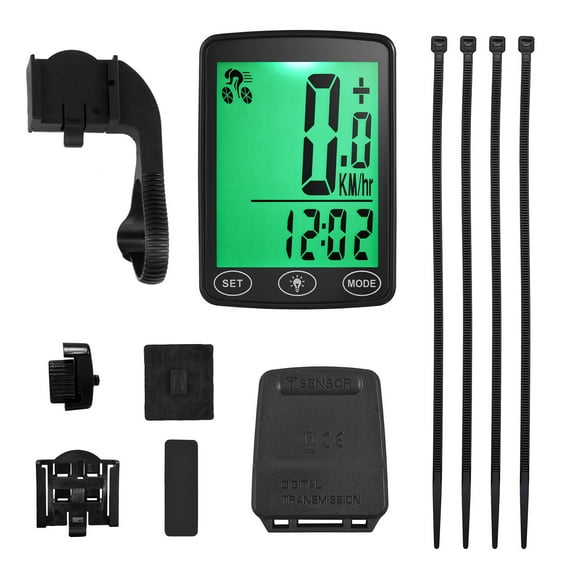 Waterproof Bike Computer with LED Backlight Bicycle Speedometer ...