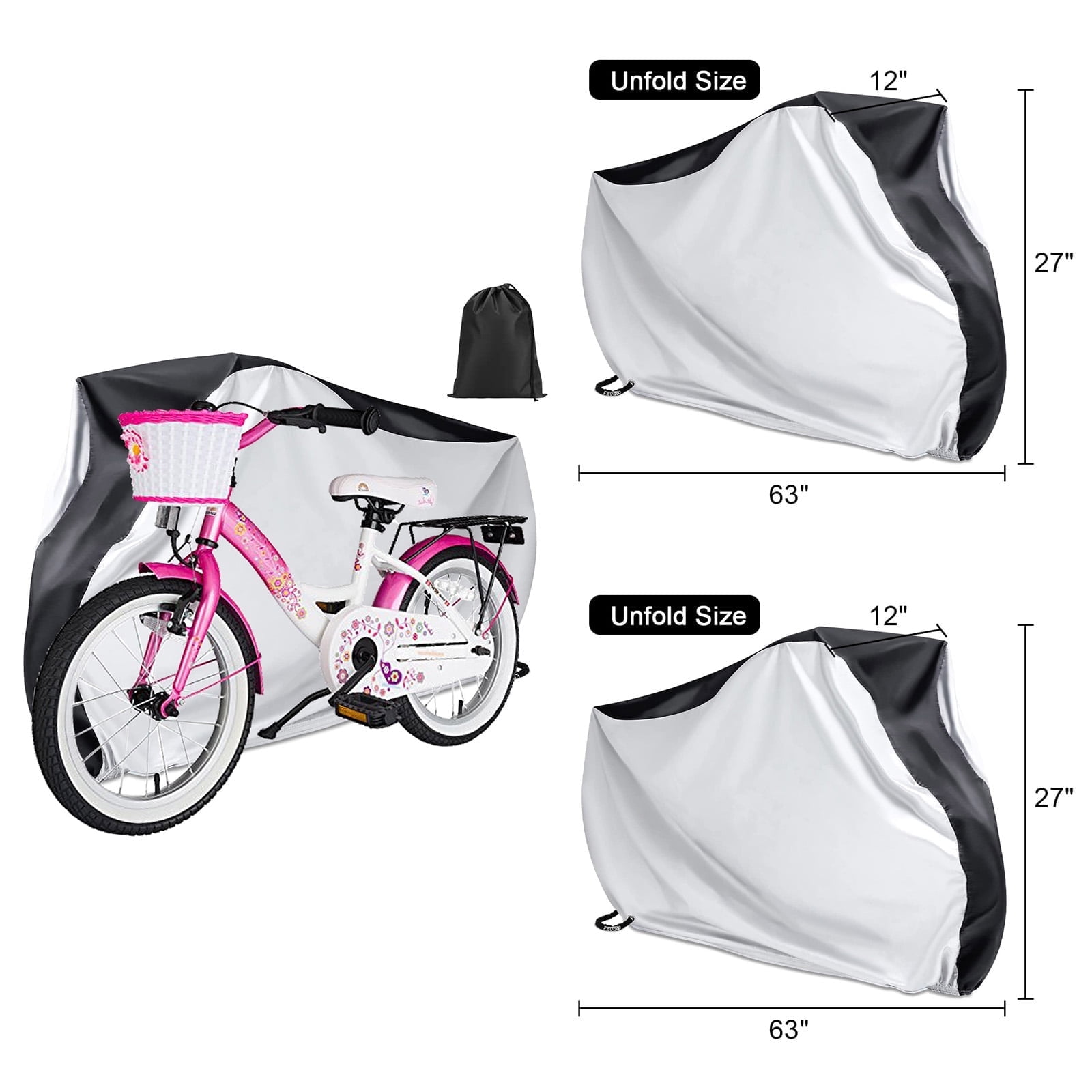 Waterproof Bike Cover Outdoor Bicycle Cover Snow Rain Dust Sun ...
