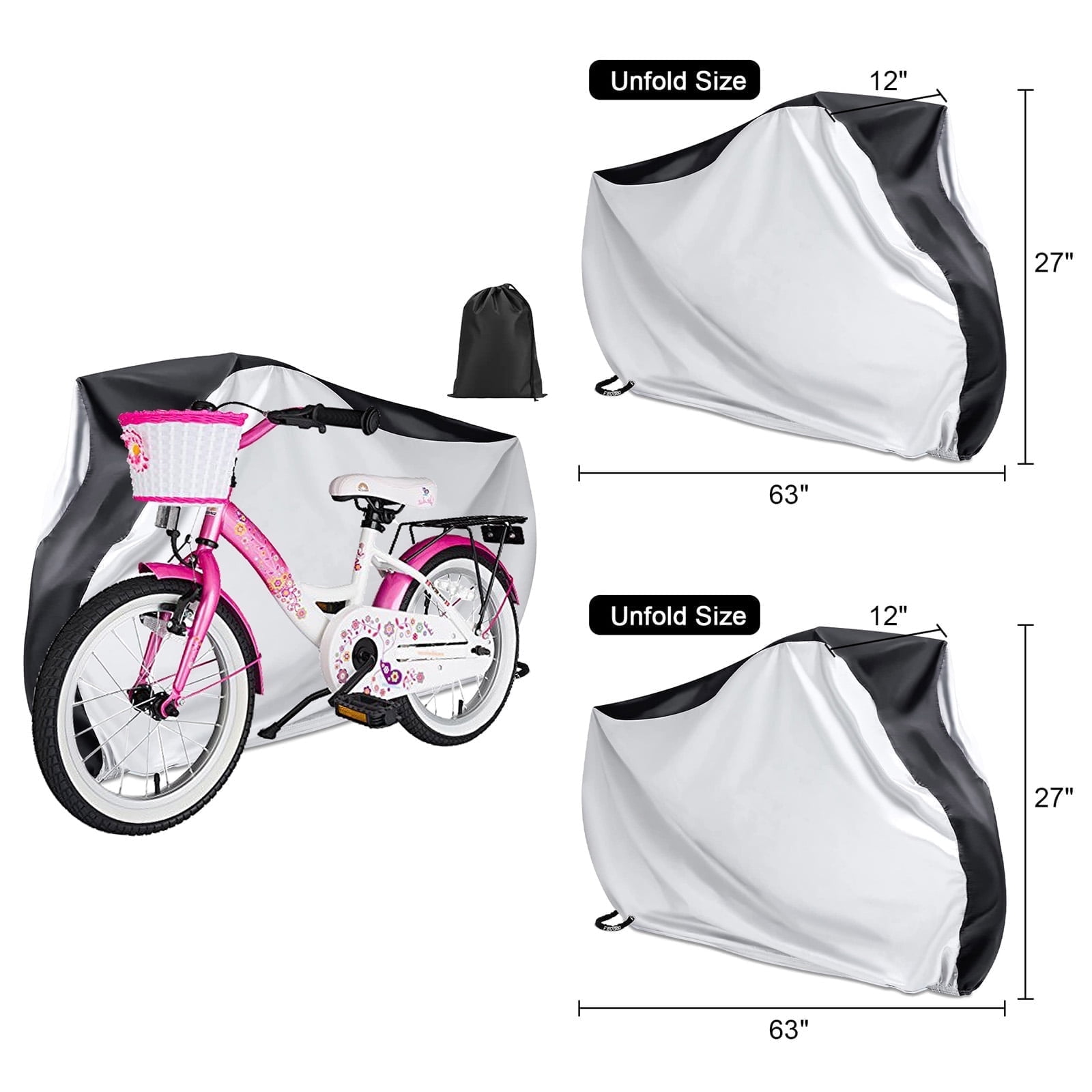 Waterproof Bike Cover Outdoor Bicycle Cover Snow Rain Dust Sun ...