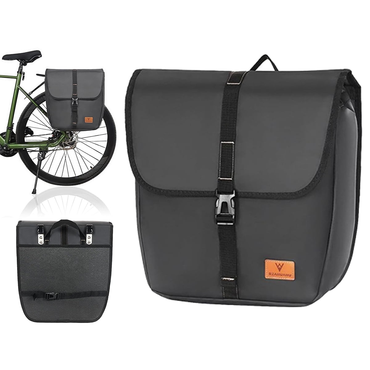 Waterproof Bike Panniers Set – Large-Capacity Rear Rack Bags for ...