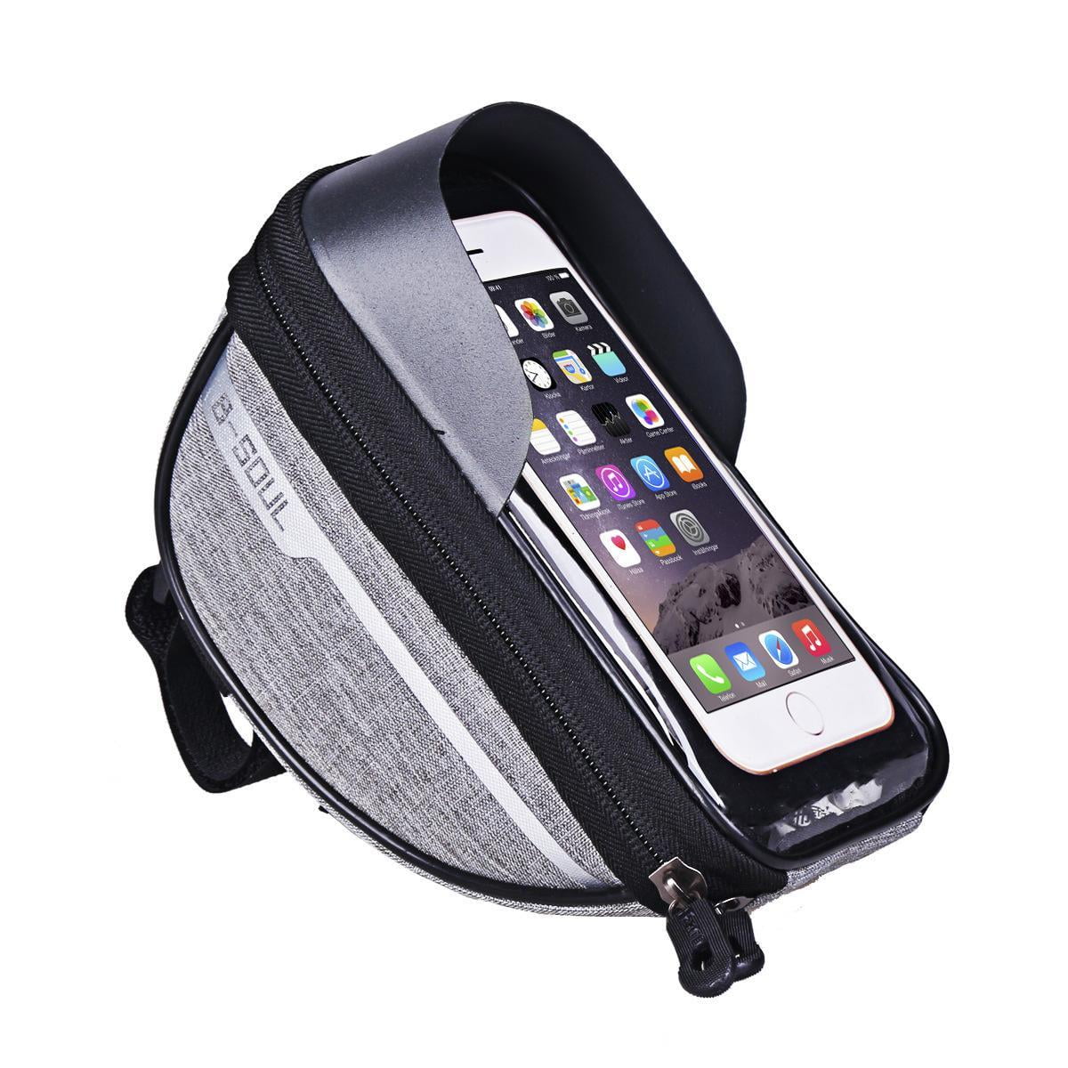 Waterproof Bike Phone Bag with Touch Screen, Front Frame Tube Cycling ...
