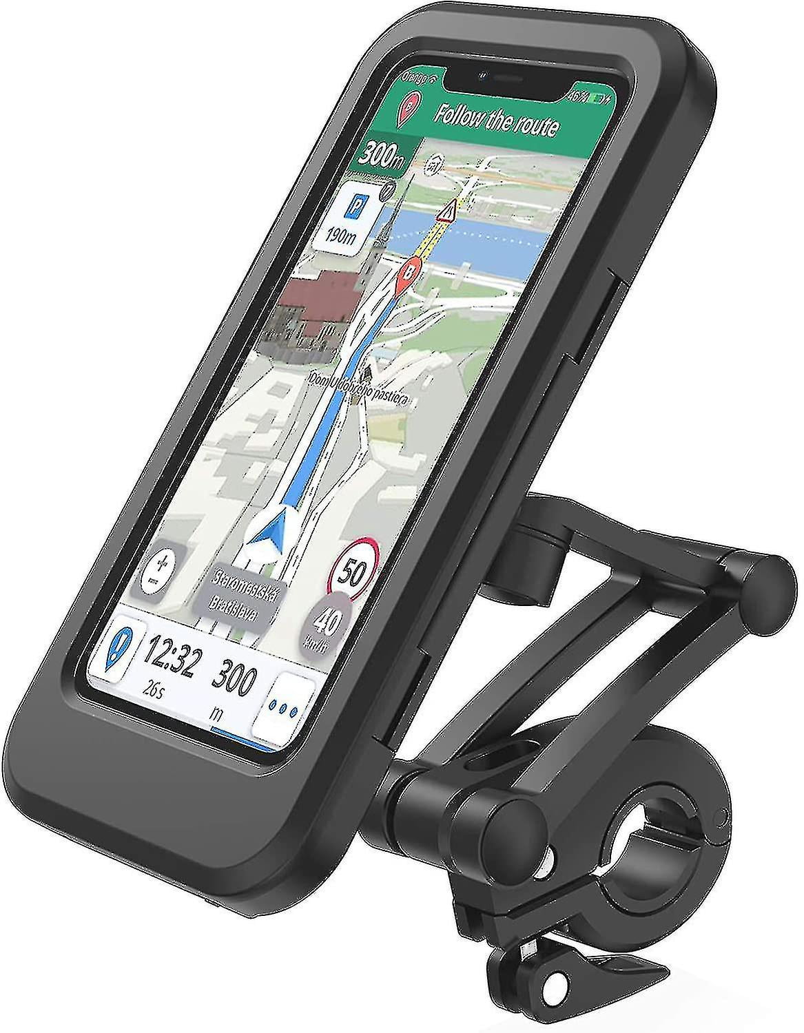 Waterproof Bike Phone Mount Cell Phone Holder 360 Rotation Motorcycle ...