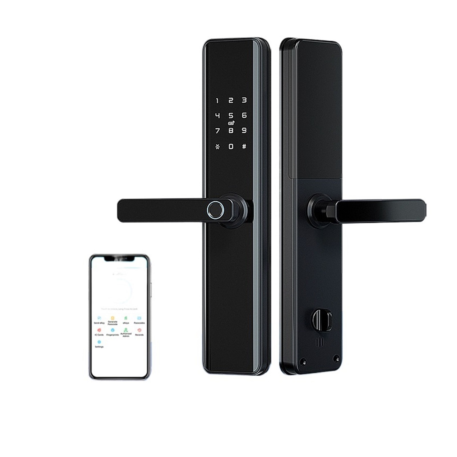 Waterproof Bluetooth Wifi Fingerprint Smart Lock Electronic Intelligent ...