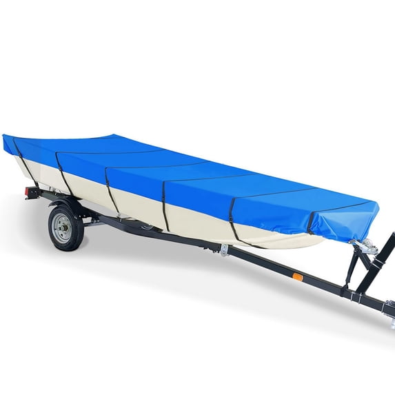 OTTULUR Waterproof Boat Cover, Heavy Duty 210D Canvas, All-Weather UV ...