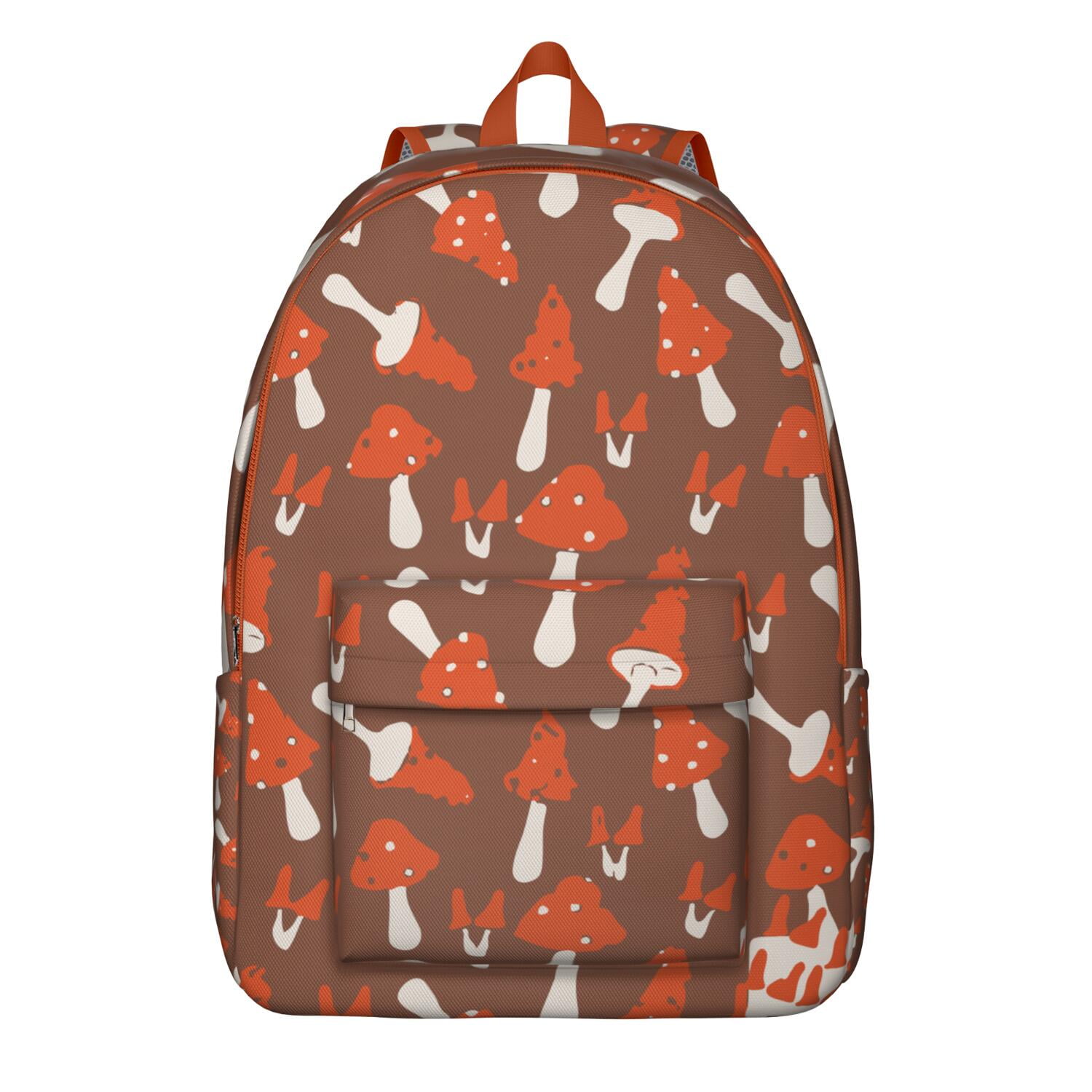 Waterproof Botanical Mushroom Backpack, Durable School Bag with ...