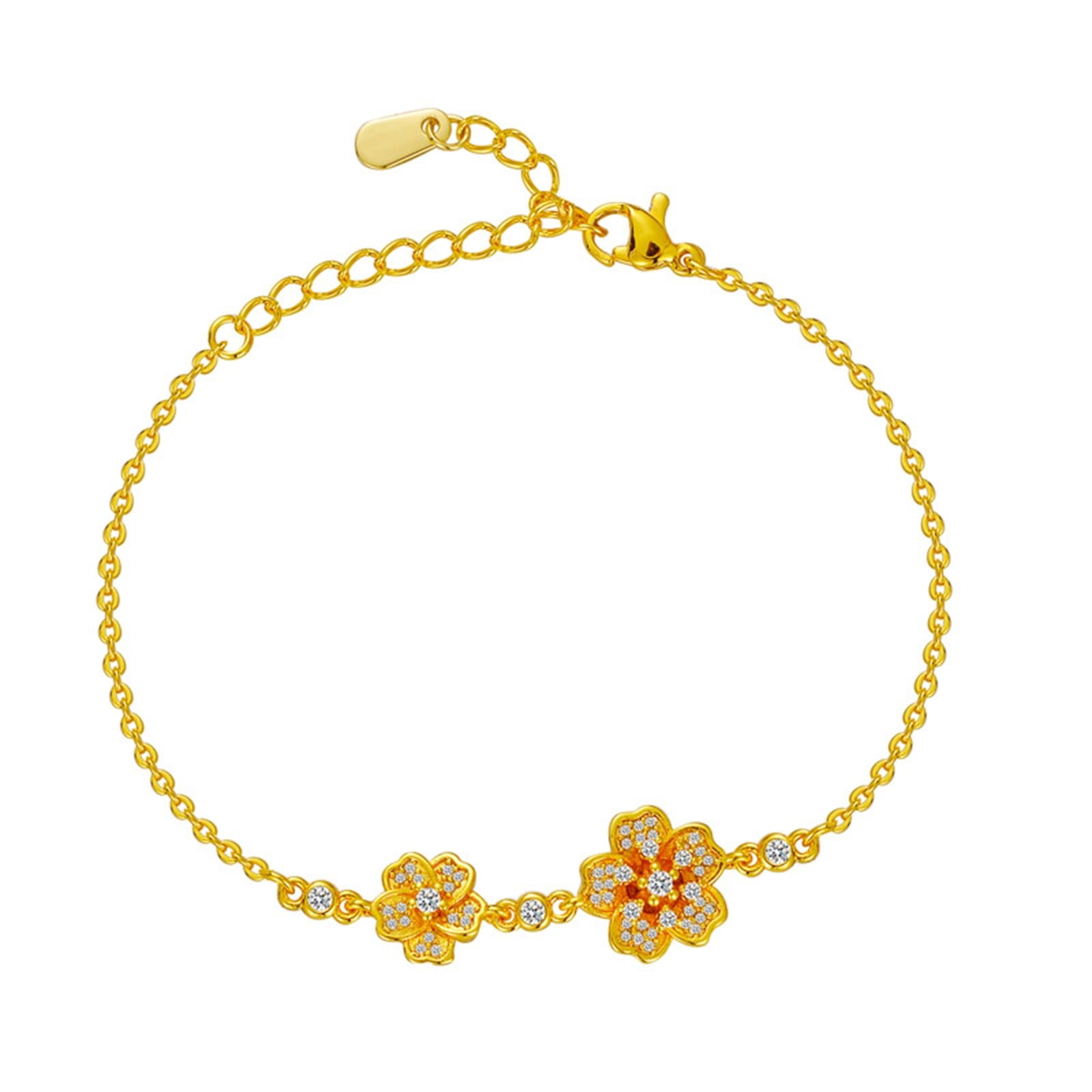 Waterproof Bracelets Set for Women Trendy Light High End Design Double ...