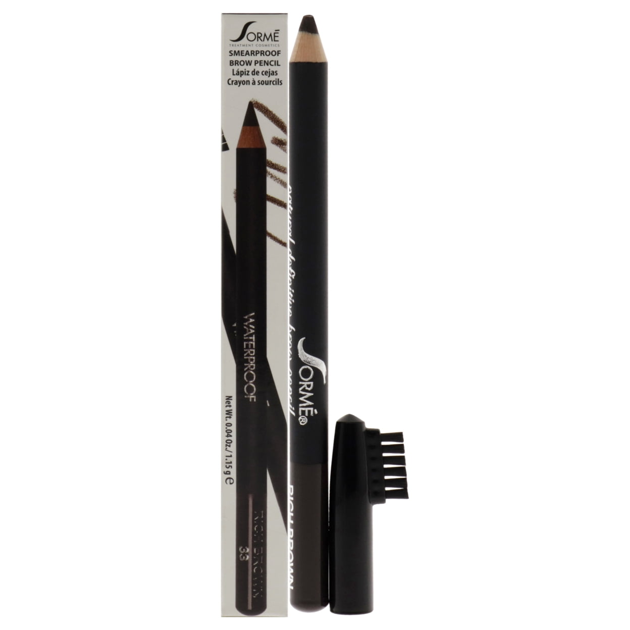 Waterproof Brow Pencil - 33 Rich Brown by Sorme Cosmetics for Women - 0 ...