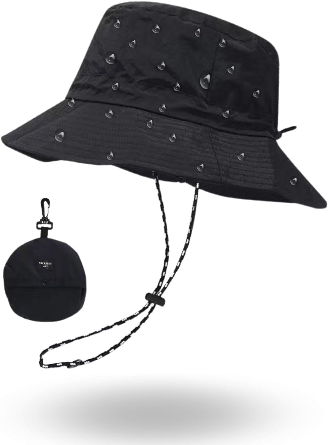 Waterproof Bucket Rain Hat,Foldable Outdoor UV Protection Sun Hats and ...