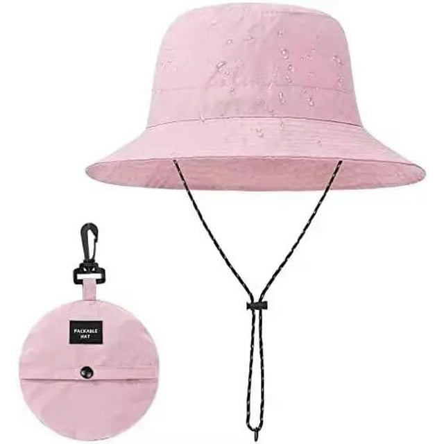 Waterproof Bucket Rain Hat,Foldable Outdoor UV Protection Sun Hats and ...