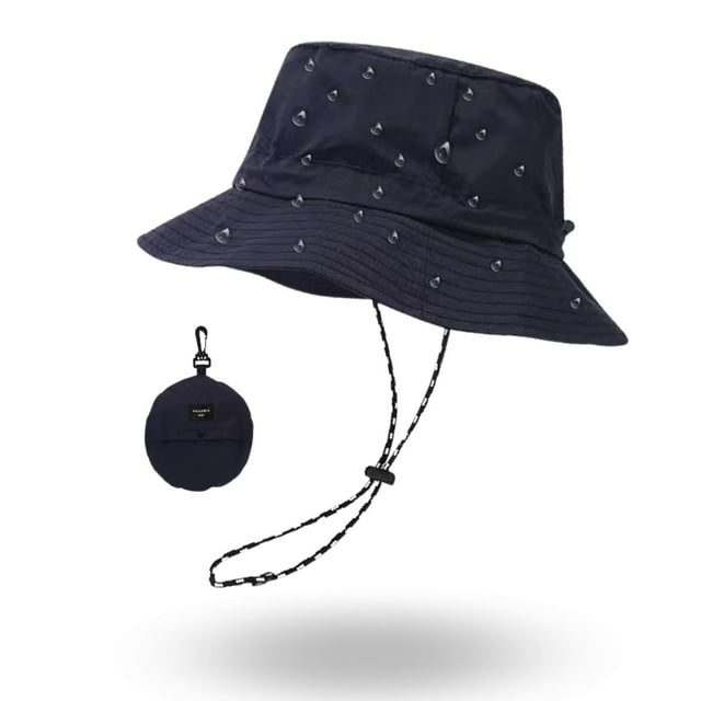 Waterproof Bucket Rain Hat,Foldable Outdoor UV Protection Sun Hats and ...