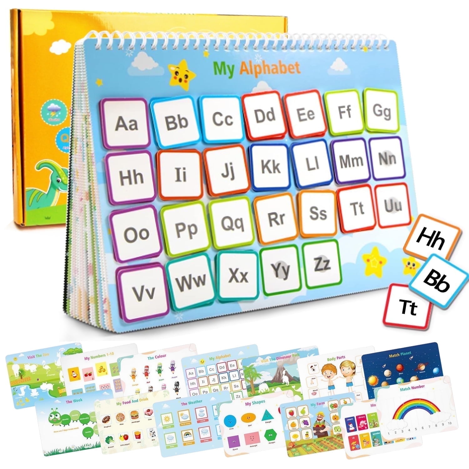 Xueyu Busy Book for Kids, 15 Pages Montessori Toddler Toys, Preschool ...