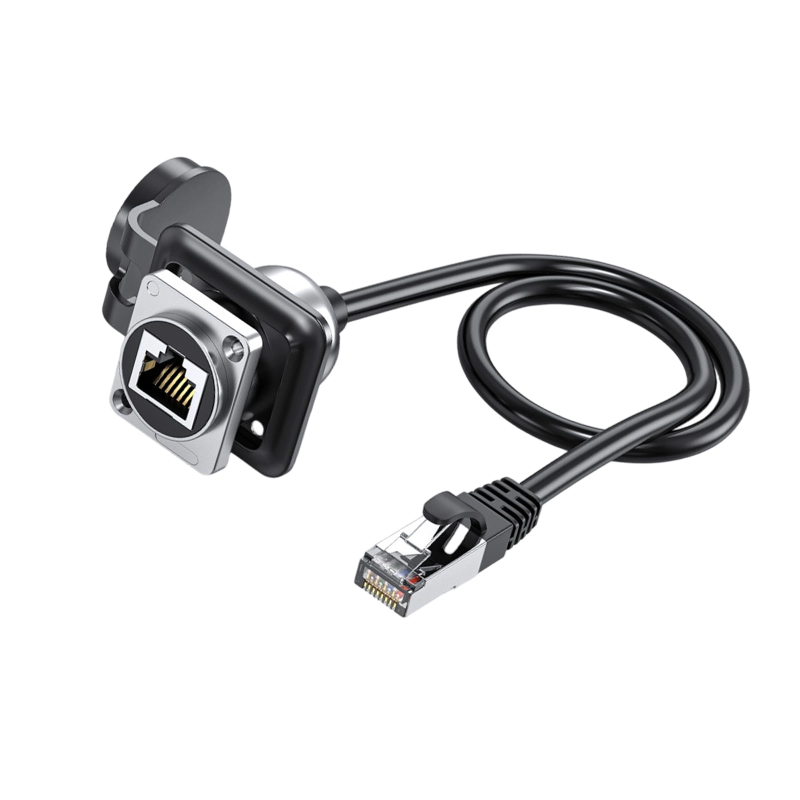 Waterproof CAT6A RJ45 Male to Female Socket Industrial Ethernet Cable ...