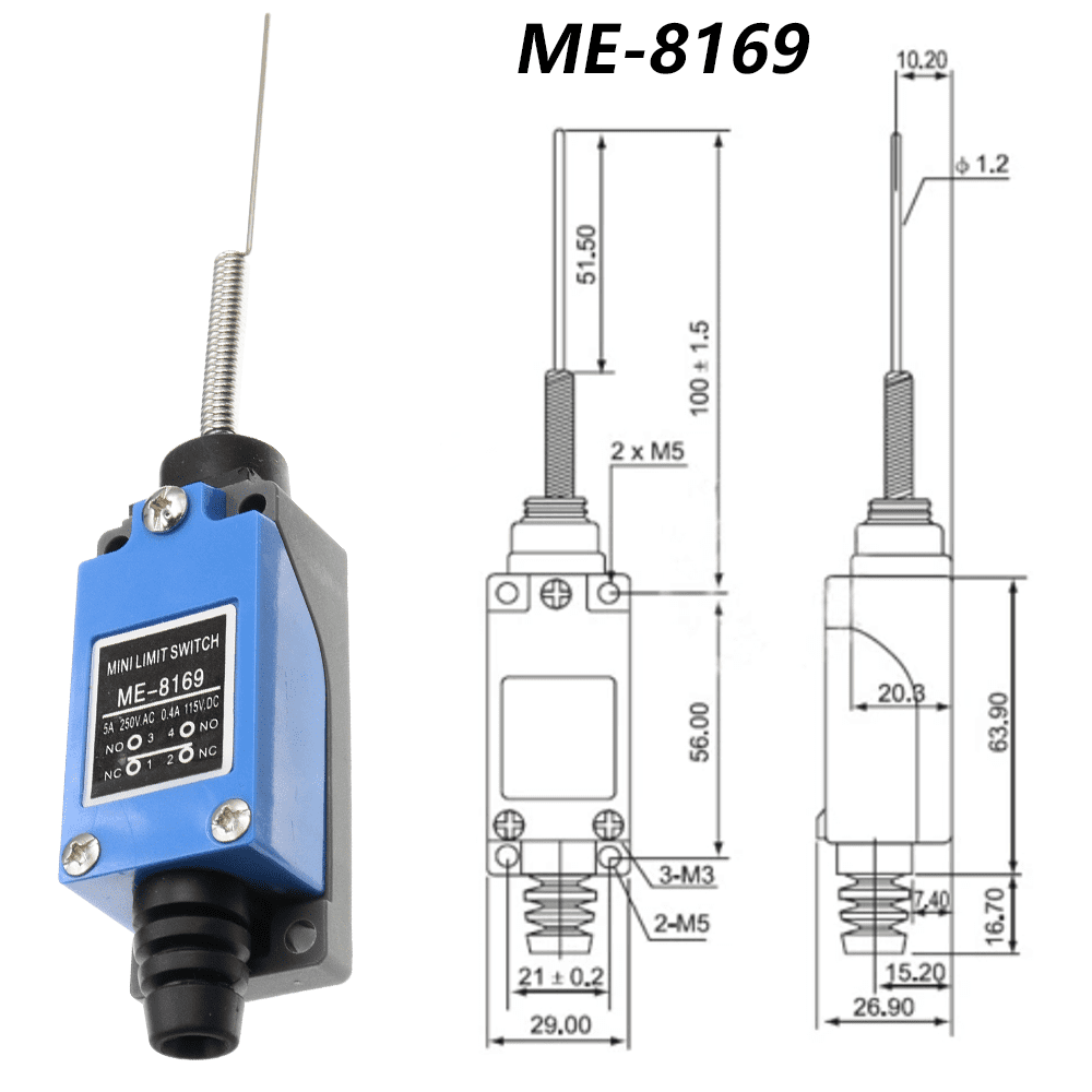 Waterproof CNC Instantaneous Limit Switch Rotary Roller-Sealed Industrial Mechanical Limit ...