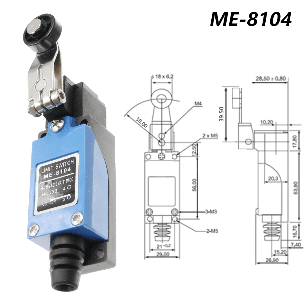 Waterproof CNC Instantaneous Limit Switch Rotary Roller-Sealed Industrial Mechanical Limit ...