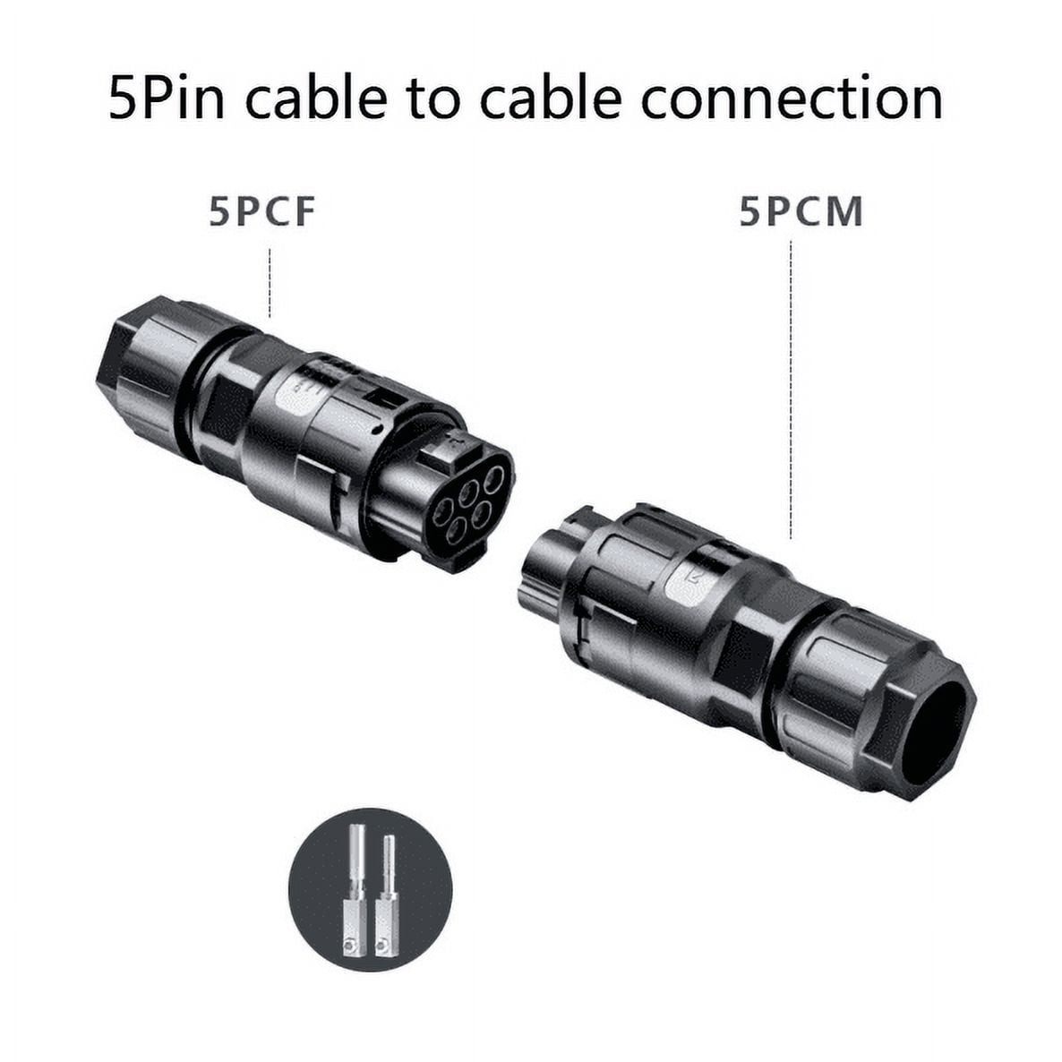 Waterproof Cable Connector 3/5 Pin Aviation Male Female Wire Connectors ...