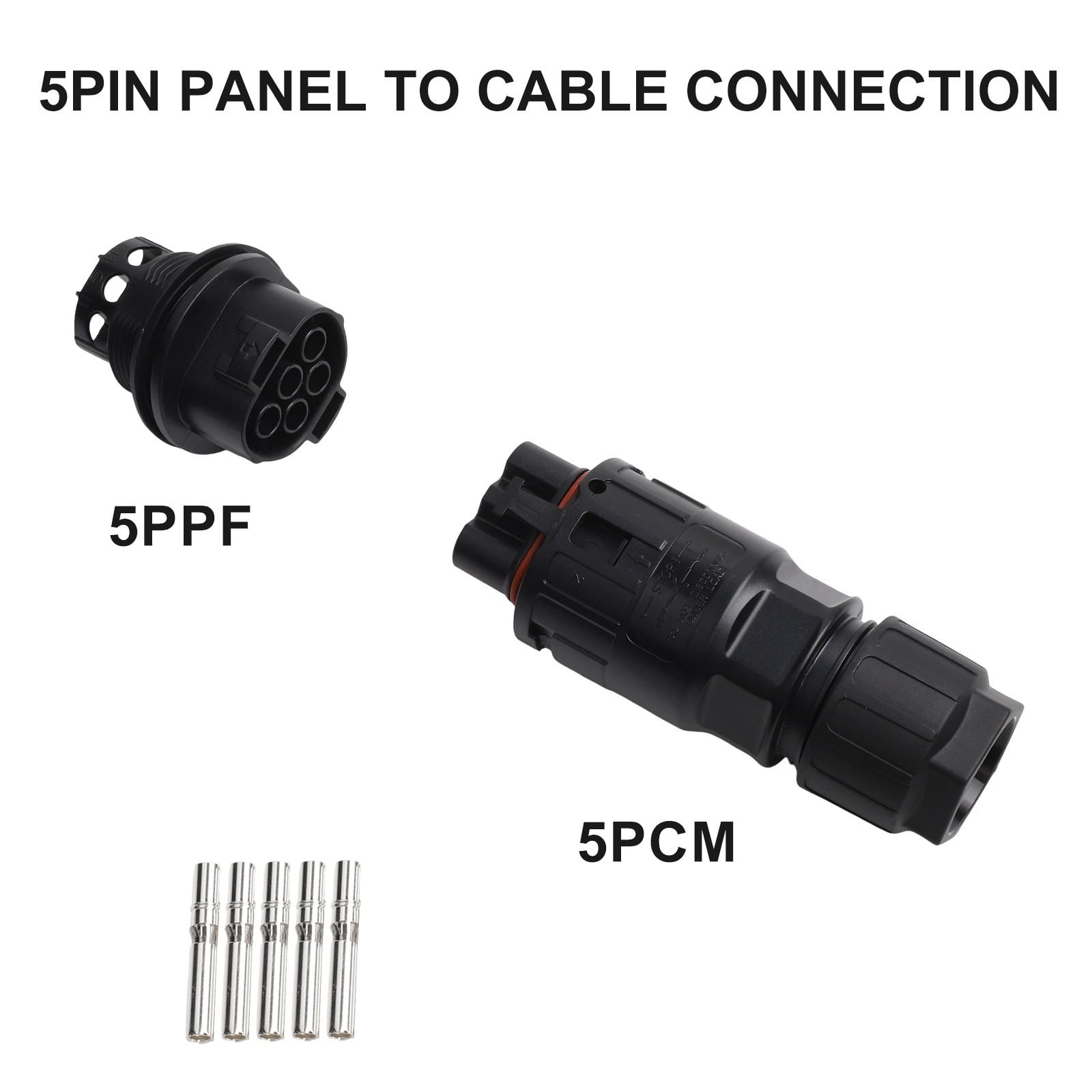 Waterproof Cable Connector 3/5 Pin Aviation Male Female Wire Connectors ...