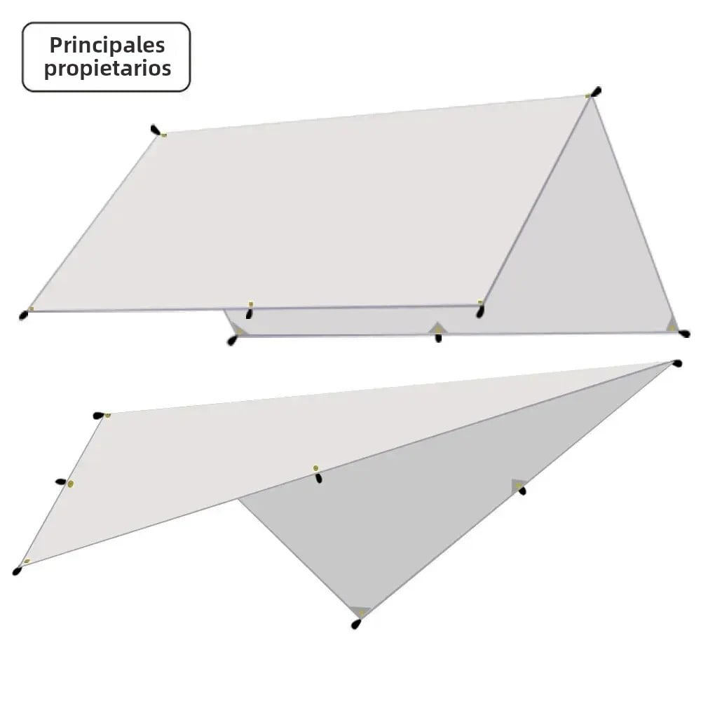 Waterproof Camping Awning Ultralight Square Beach Umbrella Outdoor Sun ...