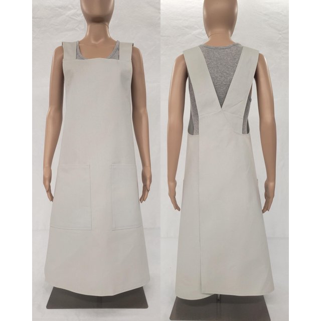 Waterproof Canvas Cross Back Apron by Penny's Needful Things (Ivory ...