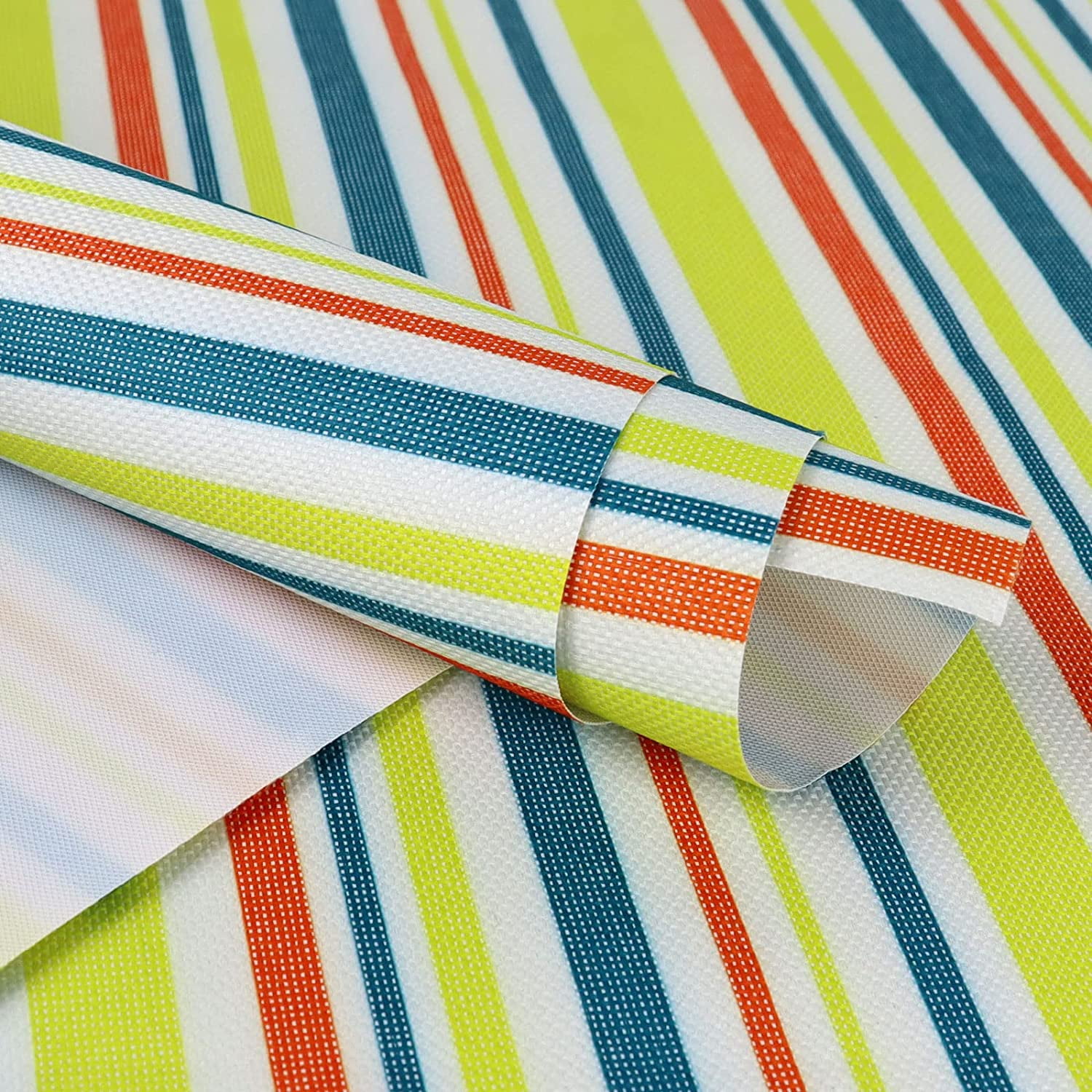 Waterproof Canvas Outdoor Fabric Stripe Neon-Green - 60"W Outdoor ...