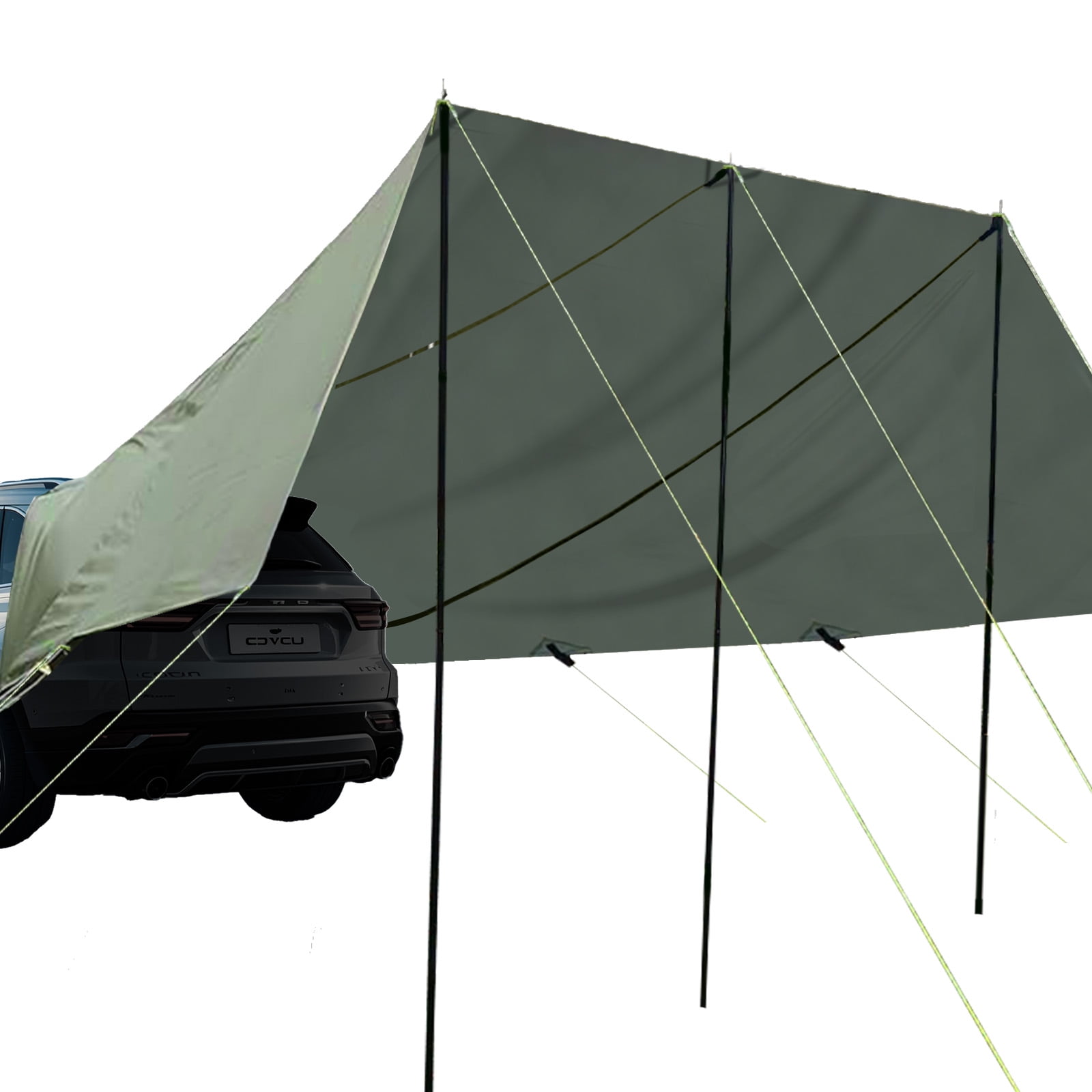 Waterproof Car Awning for SUV, UV-Resistant Truck Canopy with 3 Poles ...