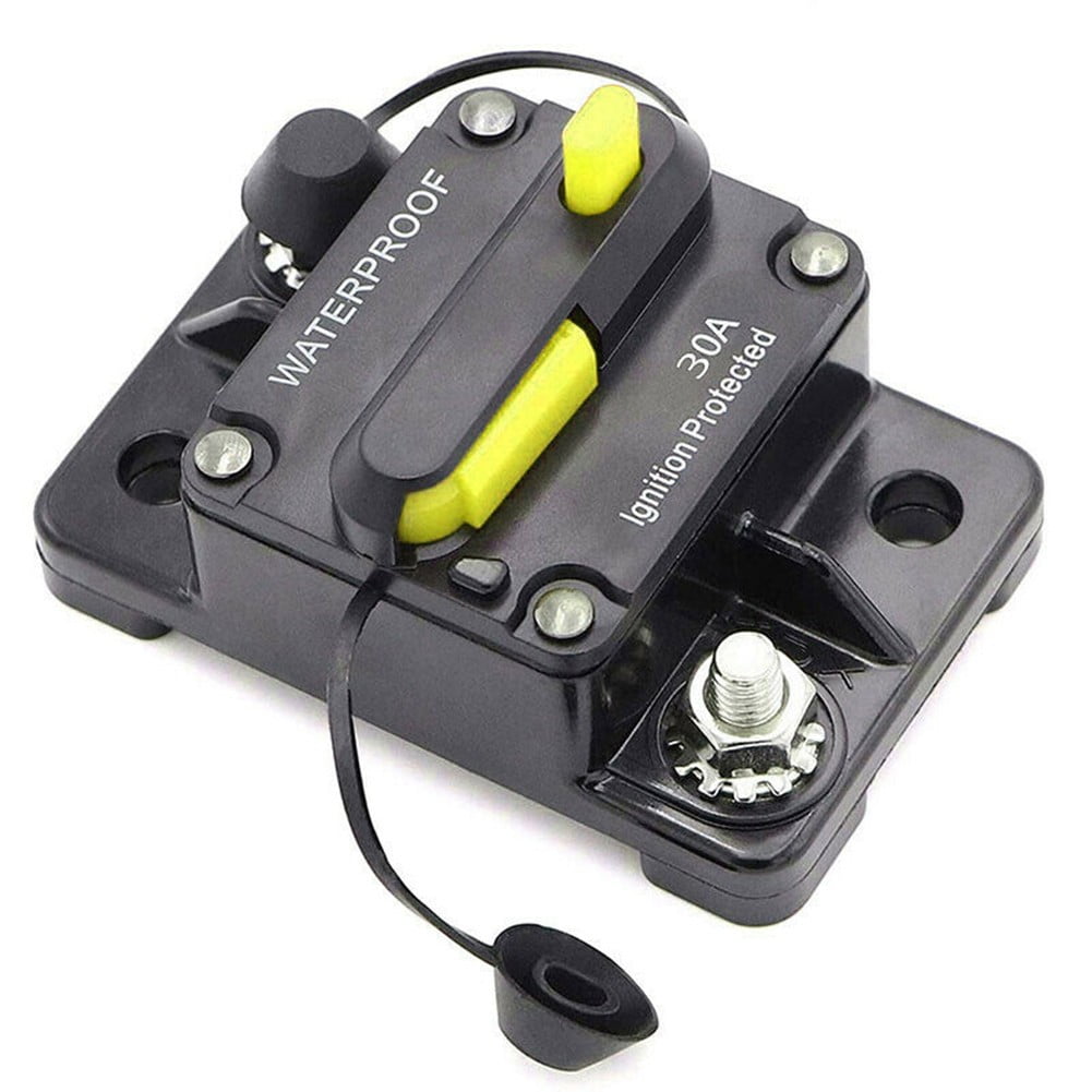 Waterproof Car Circuit Breaker Fuse Re Set 30-300 Amp 12V-48V DC Car ...