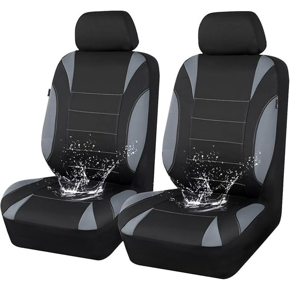 MY Waterproof Car Seat Covers Front Seats Only with 5mm Composite EVA ...