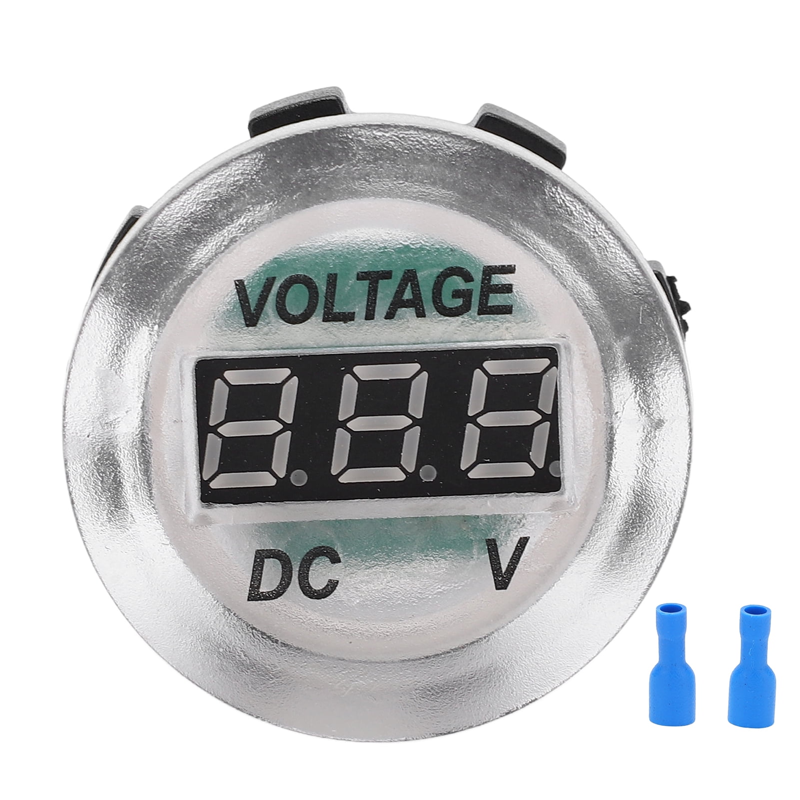Waterproof Car Voltmeter, LED Digital Display, Universal DC 12-24V ...