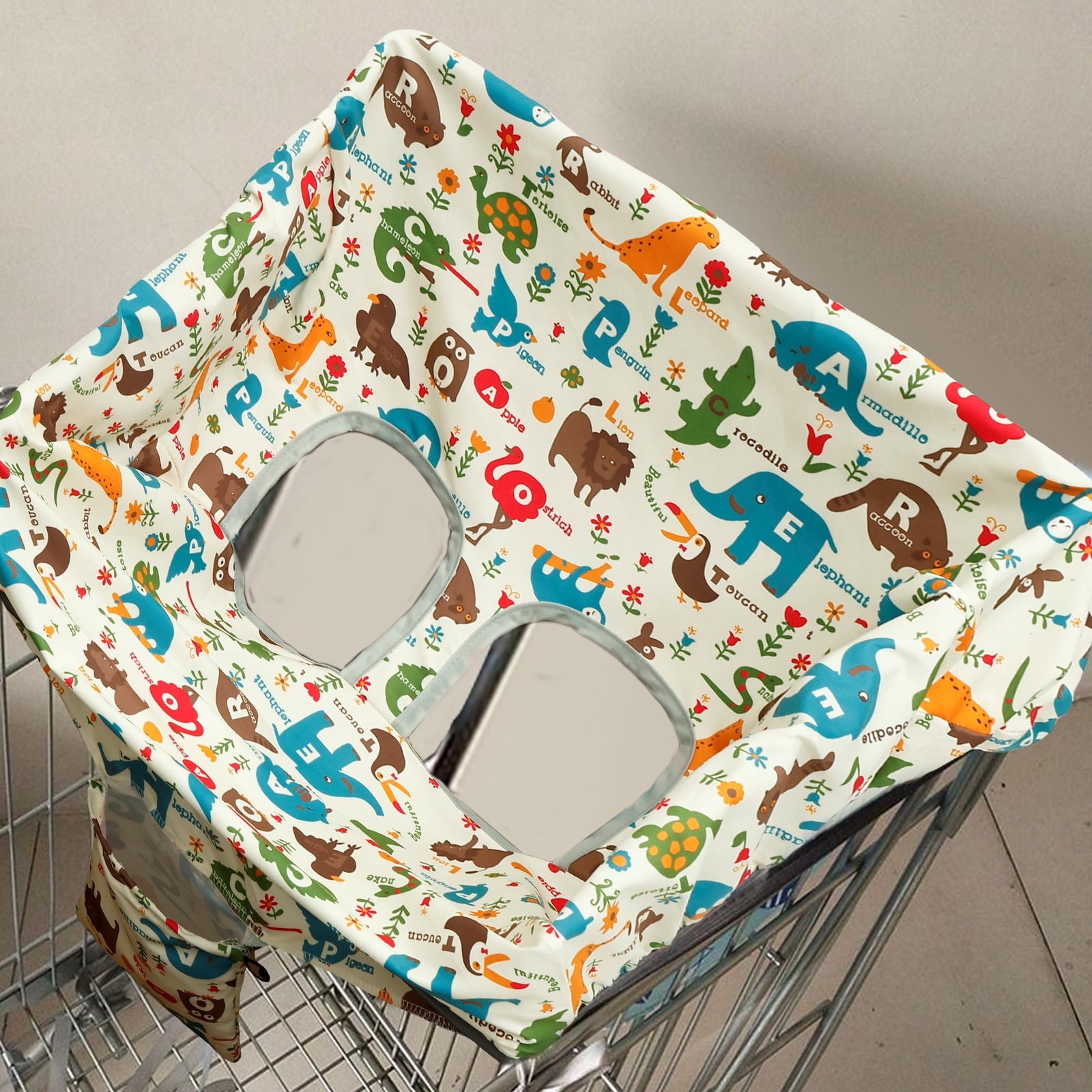 Waterproof Carton Style Shopping Trolley Seat Cover Soft Comfortable ...
