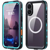 Dteck for Apple iPhone 17 Case IP68 Waterproof, Magnetic Clear Water ...