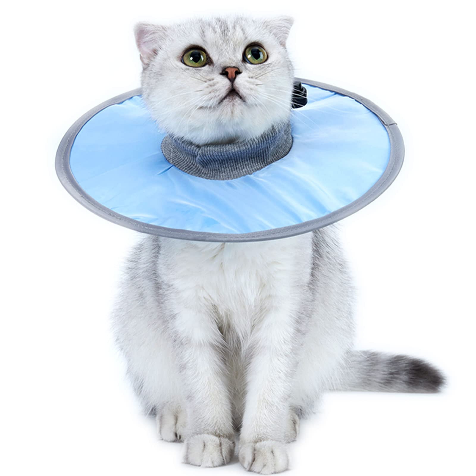 Waterproof Cat Recovery Collar, Adjustable Pet Cone Collar, Protective ...
