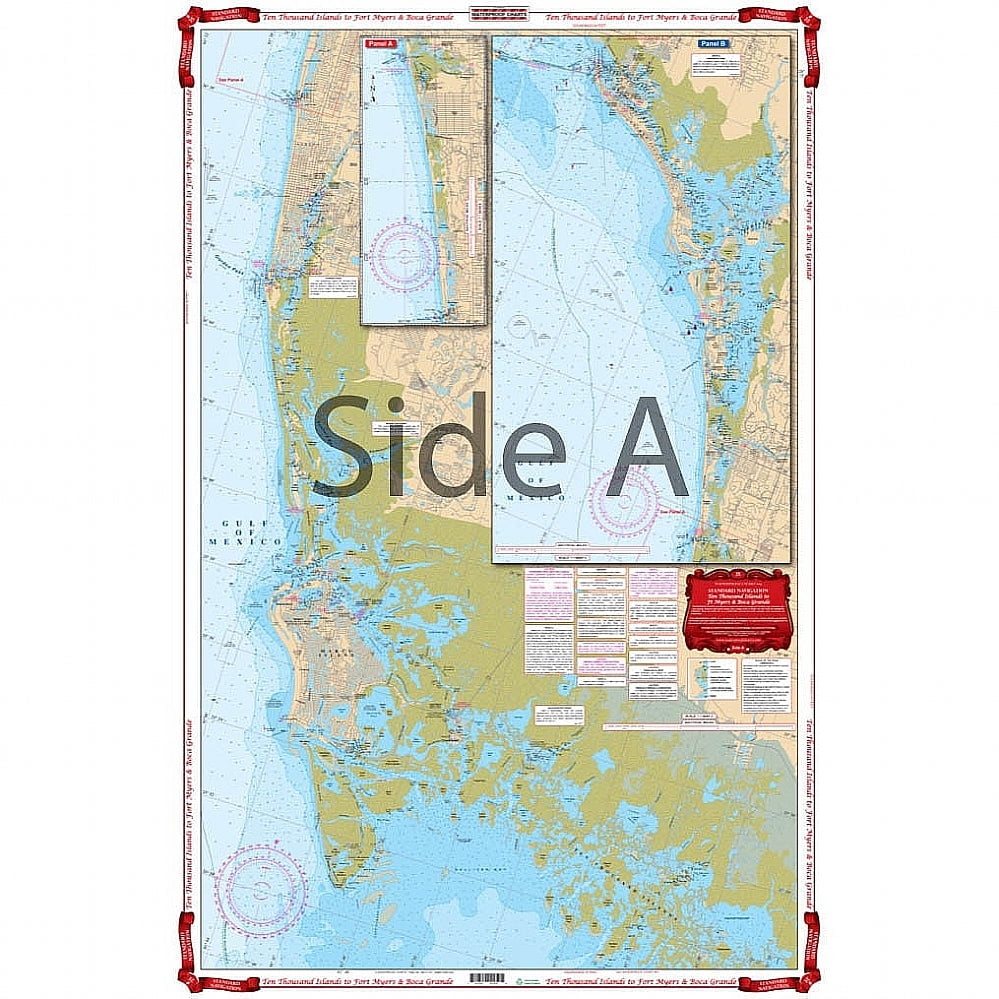 Waterproof Charts 25 Ten Thousand Islands to Boca Grande Standard Maps ...