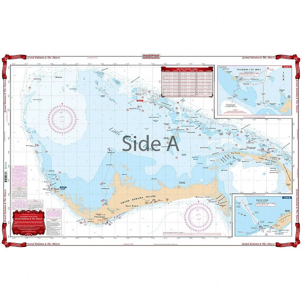 Waterproof Charts 38A Grand Bahama & the Abacos Standard Navigation ...