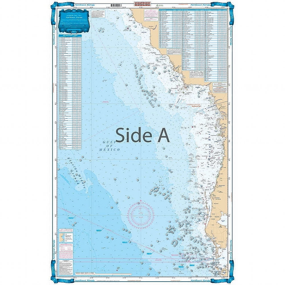Waterproof Charts 5F Northwest Florida Fishing Offshore Fish & Dive ...