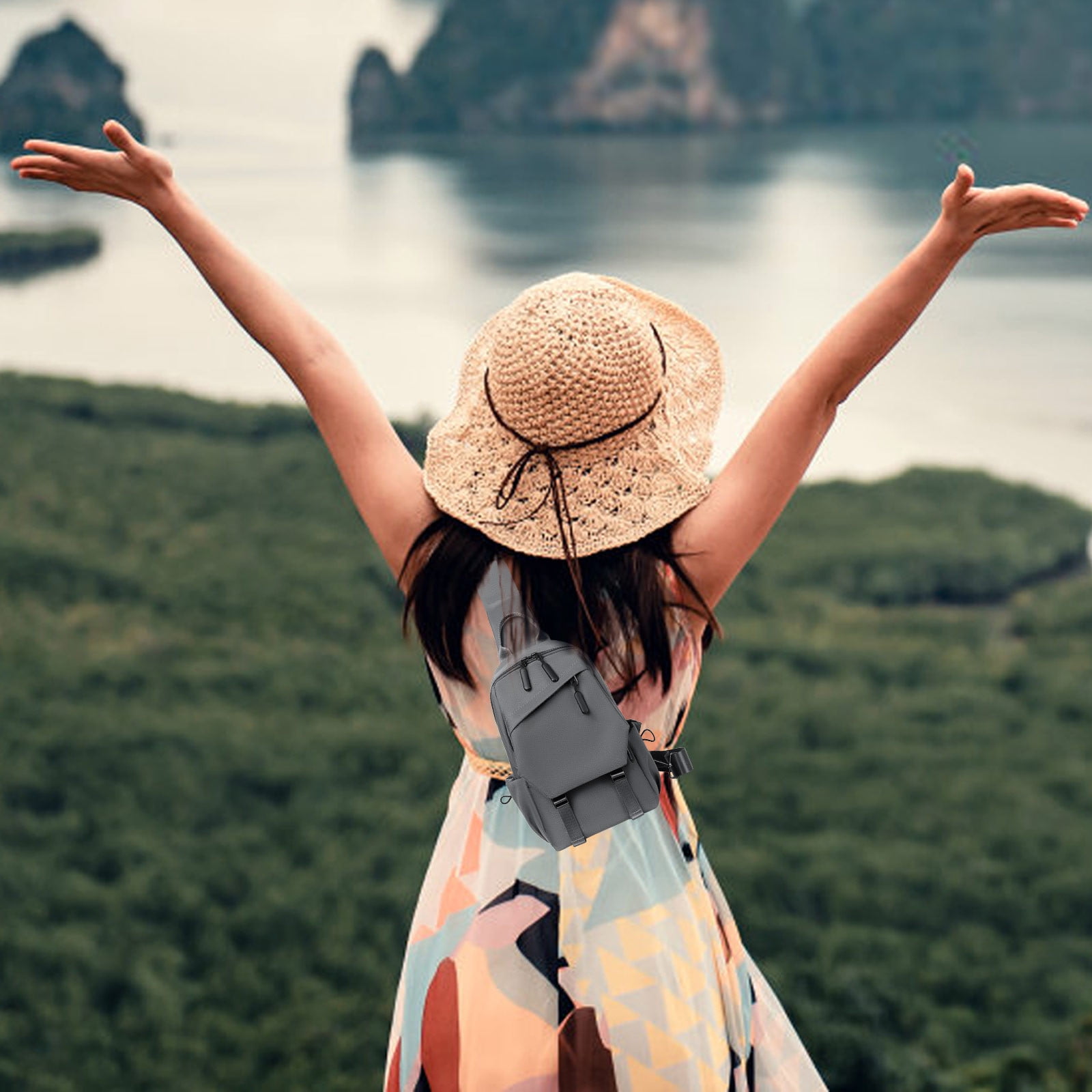 Waterproof Chest Bag, Multi-functional Crossbody Bag, Quick Access ...