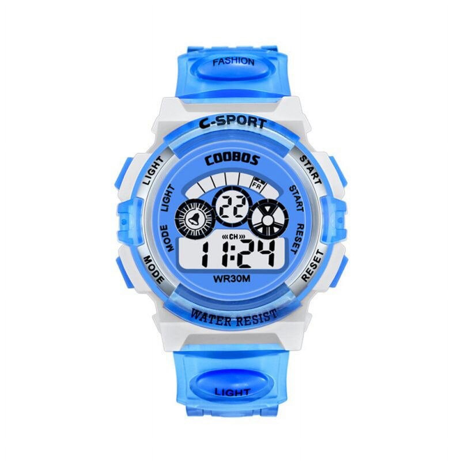 Waterproof Children Student Wrist Watch Boy Girl LED Light Display ...