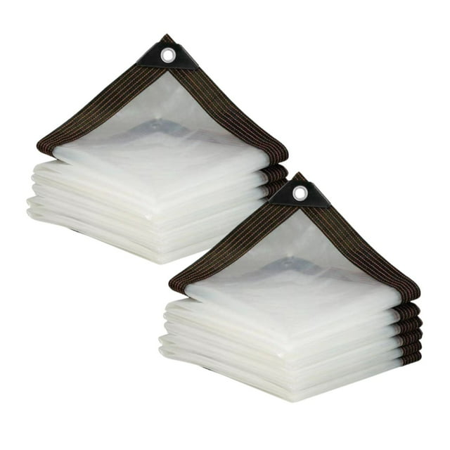 Waterproof Clear Tarps, Tarpaulin with Grommets, Rainproof Plant Cover ...