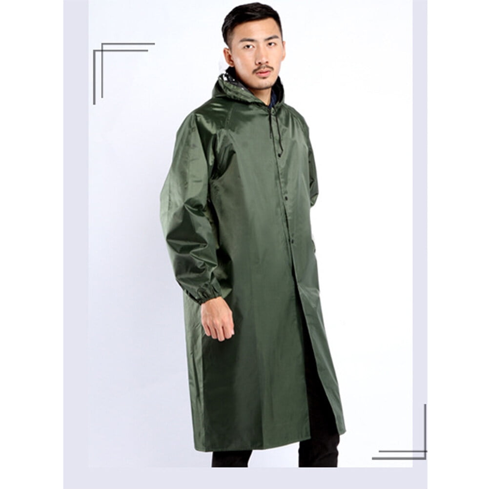Waterproof Cloak Adults Cloak Mens Rain Jacket Rain Poncho Green ...