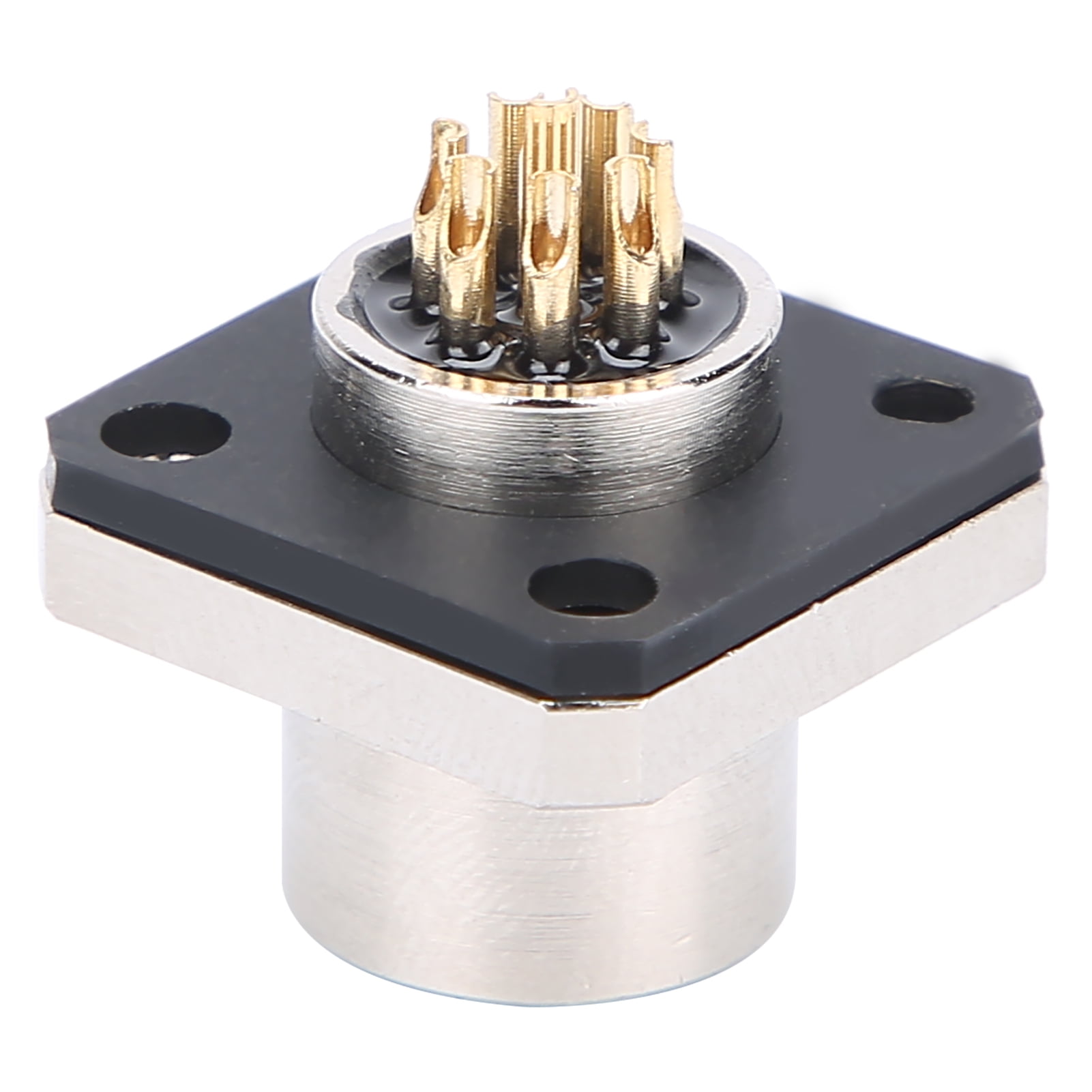 Waterproof Connector 8Pin Hole Type Square Flange Socket Industrial ...