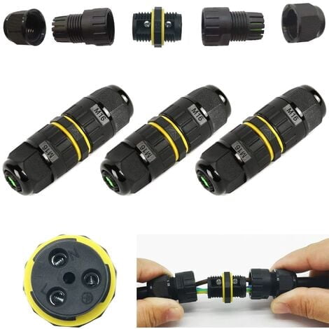Waterproof Connector Box/ 3 pcs IP68 Waterproof Cable Connector/Outer ...