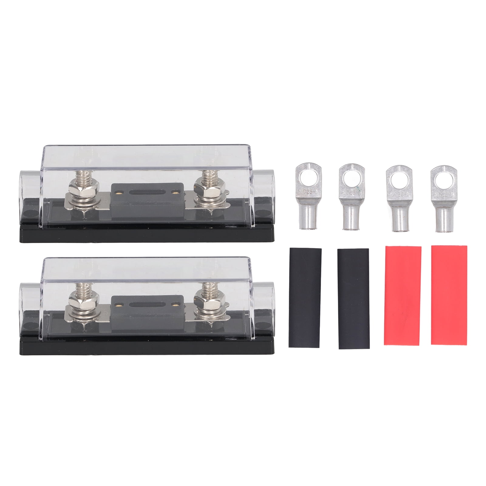 Waterproof Copper Alloy Fuse Holder Kit, 2PCS Universal Fuse Block for ...