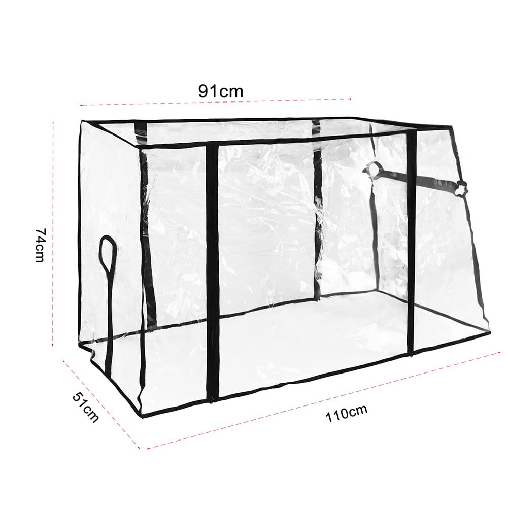 Waterproof Cover Rain Cover Plastic PVC With Double Zips Garden Picnic ...